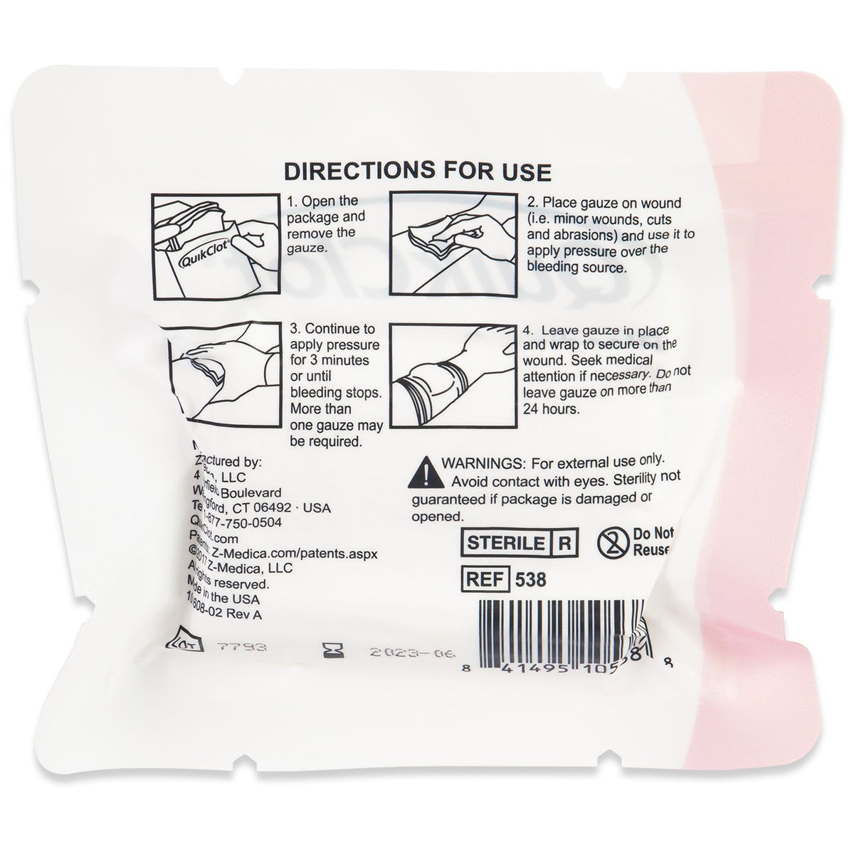 QUIKCLOT BLEEDING CONTROL DRESSINGS – 1st Choice CPR