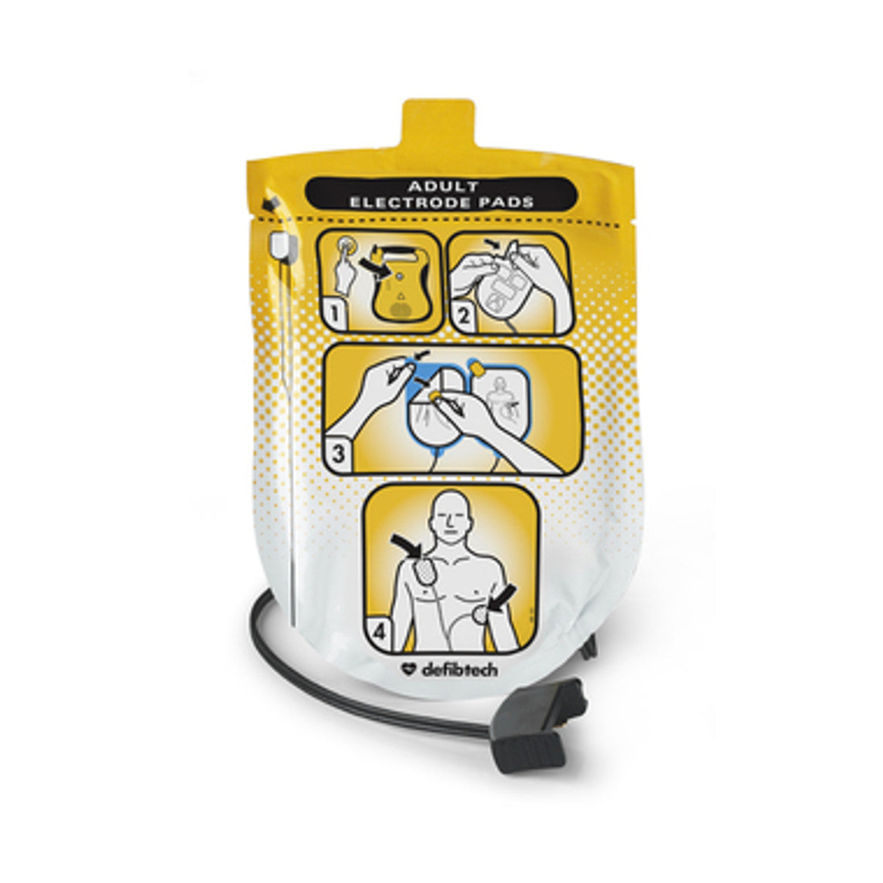 Adult Electrodes for Defibtech Lifeline VIEW/ECG/PRO AED - DDP-2001 ...